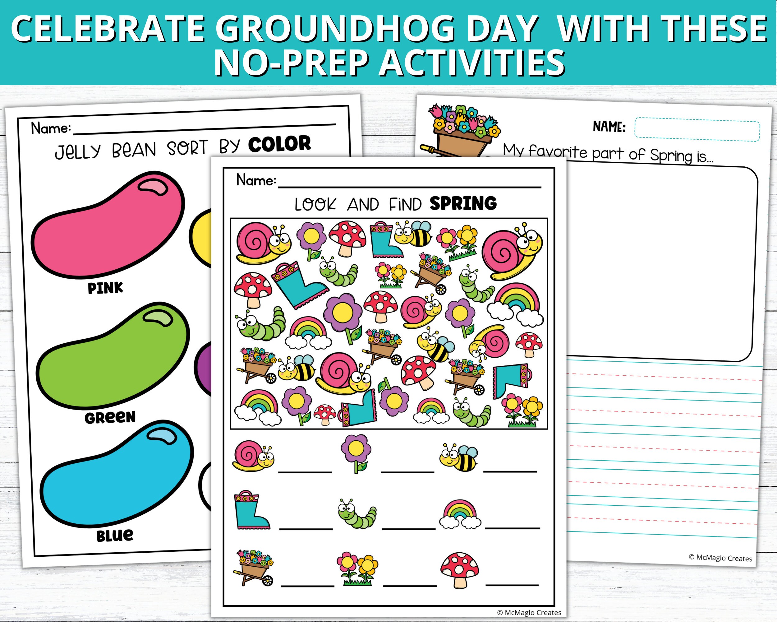 Spring Activities for Kids, Spring Classroom Centers, Look and Find ...