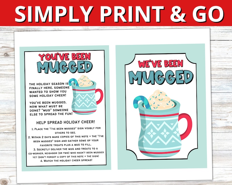 You've Been Mugged Holiday Game, I've Been Mugged Christmas Game ...