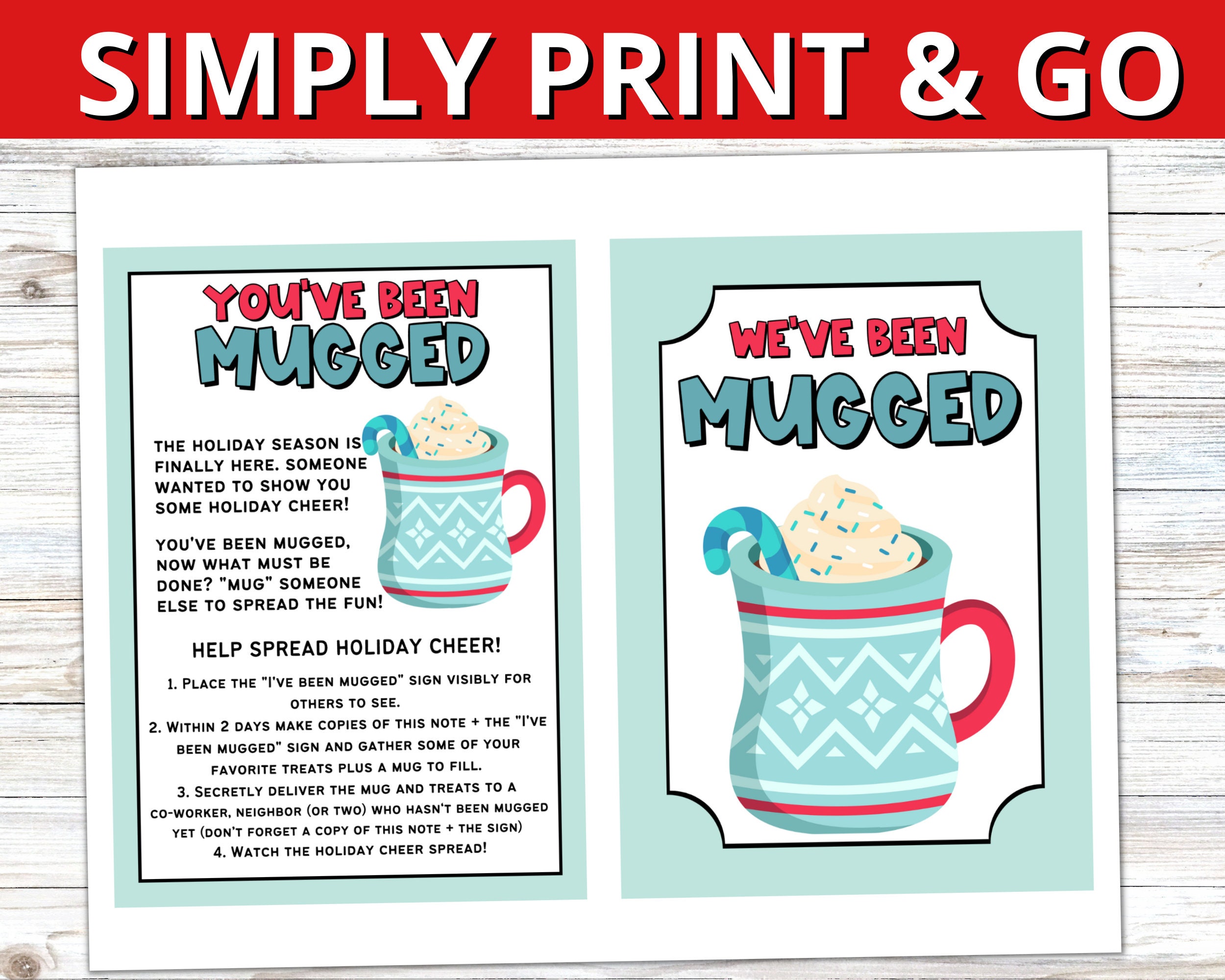 You've Been Mugged Holiday Game, I've Been Mugged Christmas Game ...