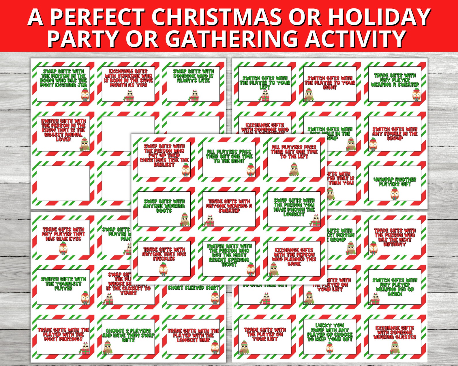 Christmas Gift Exchange Game Yankee Swap White Elephant Gift - Etsy