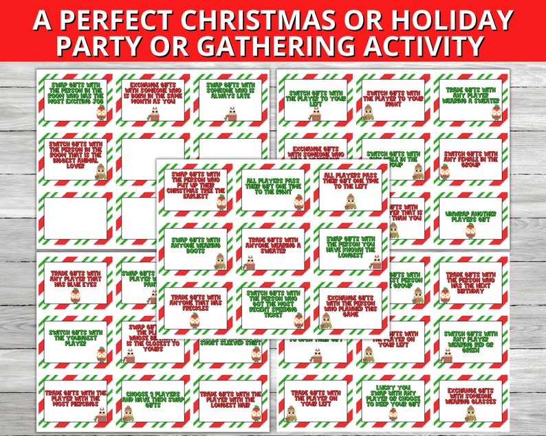 Christmas Gift Exchange Game Yankee Swap White Elephant Gift - Etsy