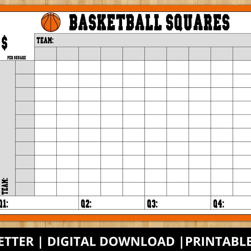 Basketball Printable - Etsy