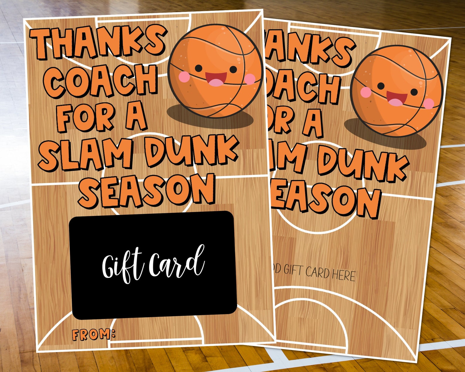 Basketball Coach Gift Card Holder, Coach Thank You Gift, Basketball ...