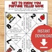 Back to School Fortune Teller Game, Back to School Get to Know You ...