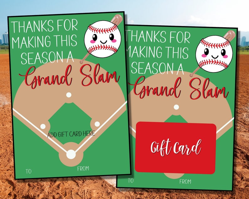 Baseball Coach Gift Card Holder Thank You Coach Gift - Etsy