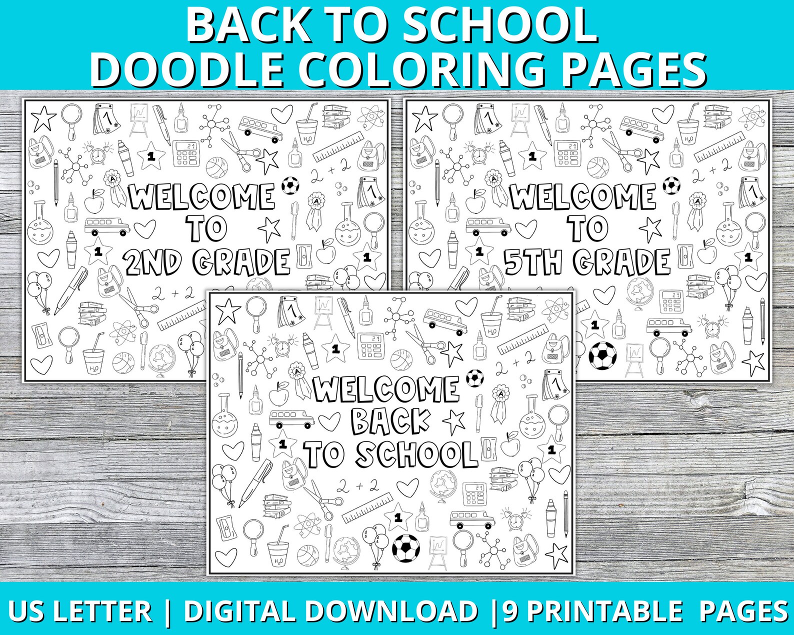 Back to School Coloring Pages, Welcome Back to School Coloring Sheets ...