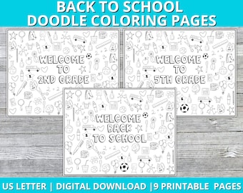 Back to School Coloring Pages, Welcome Back to School Coloring Sheets ...