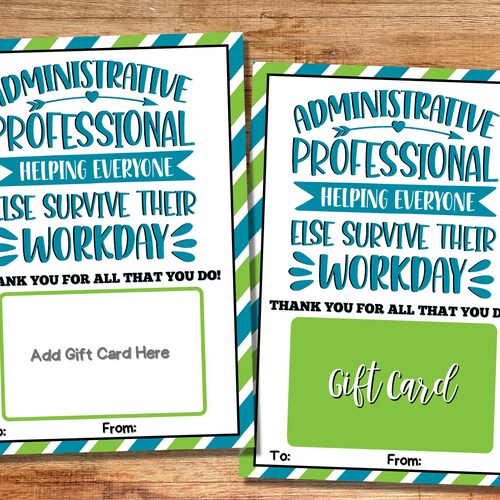 Printable/editable Administrative Professional's Day - Etsy