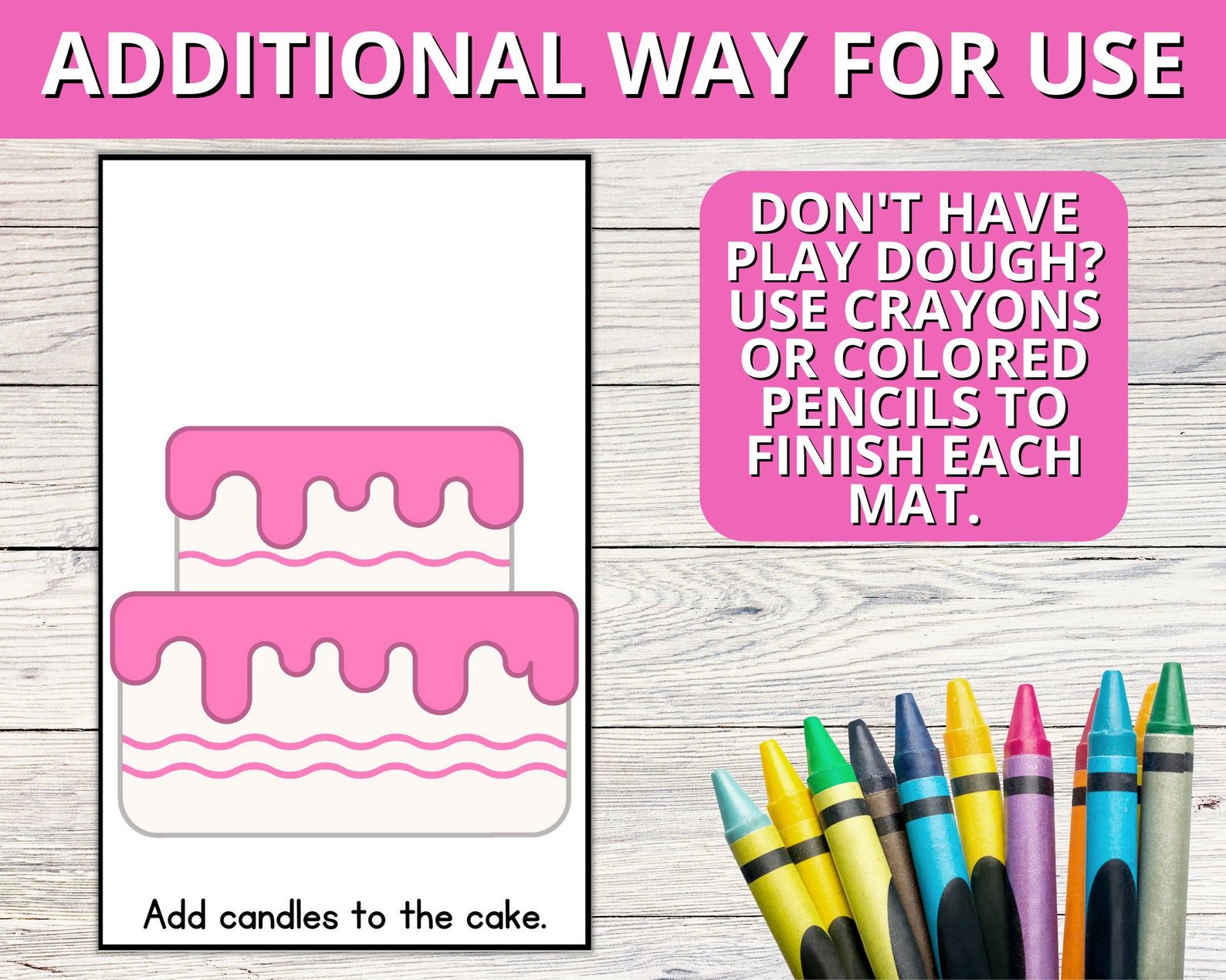 Play Dough Mats, Printable Play Dough Mats, Montessori Activity for ...