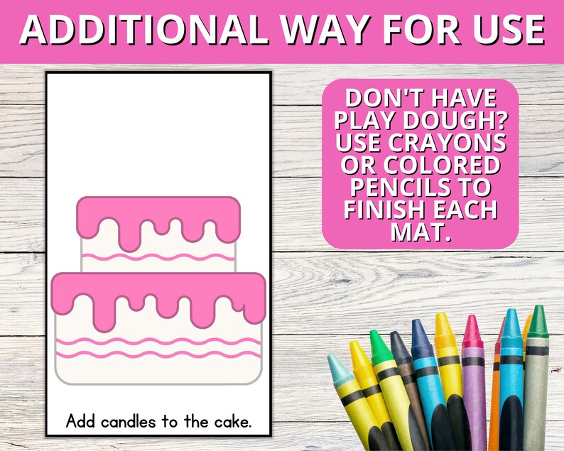 Play Dough Mats, Printable Play Dough Mats, Montessori Activity for ...