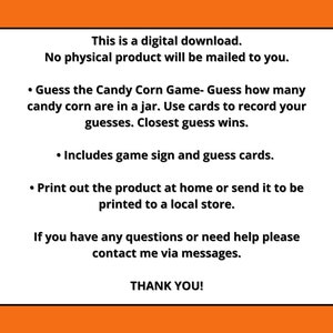 Candy Corn Guessing Game, Fall Harvest Game, Halloween Party Games for ...