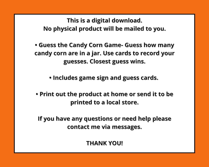 Candy Corn Guessing Game, Fall Harvest Game, Halloween Party Games for ...