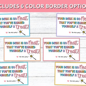 Desk Fairy Notes, Printable Desk Fairy Treat Cards, Desk Fairy Tags - Etsy