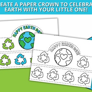 Earth Day Paper Crown Activity, Earth Day Hat, Earth Day Activity - Etsy