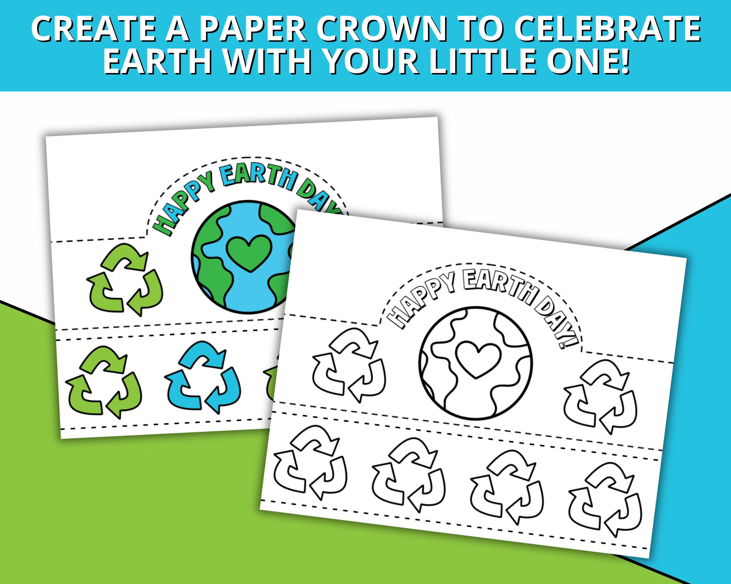 Earth Day Paper Crown Activity, Earth Day Hat, Earth Day Activity - Etsy