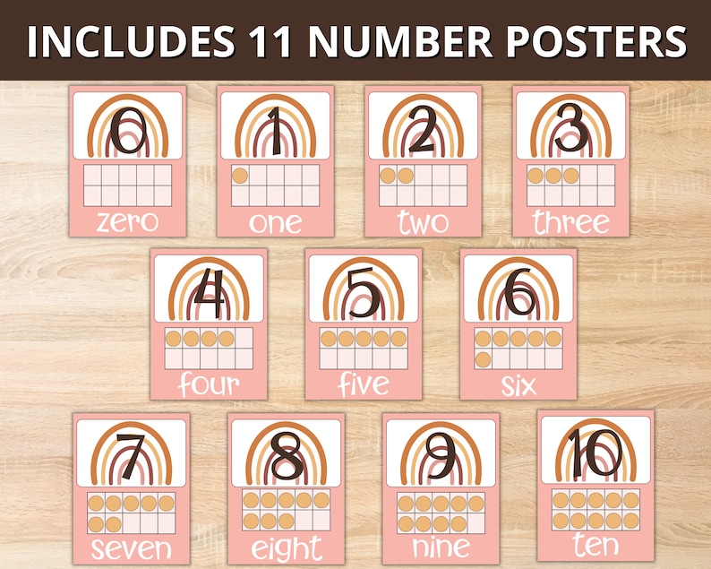 Neutral Boho Alphabet and Number Posters Boho Classroom Décor - Etsy