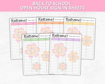 Meet the Teacher Sign in Sheet - Etsy