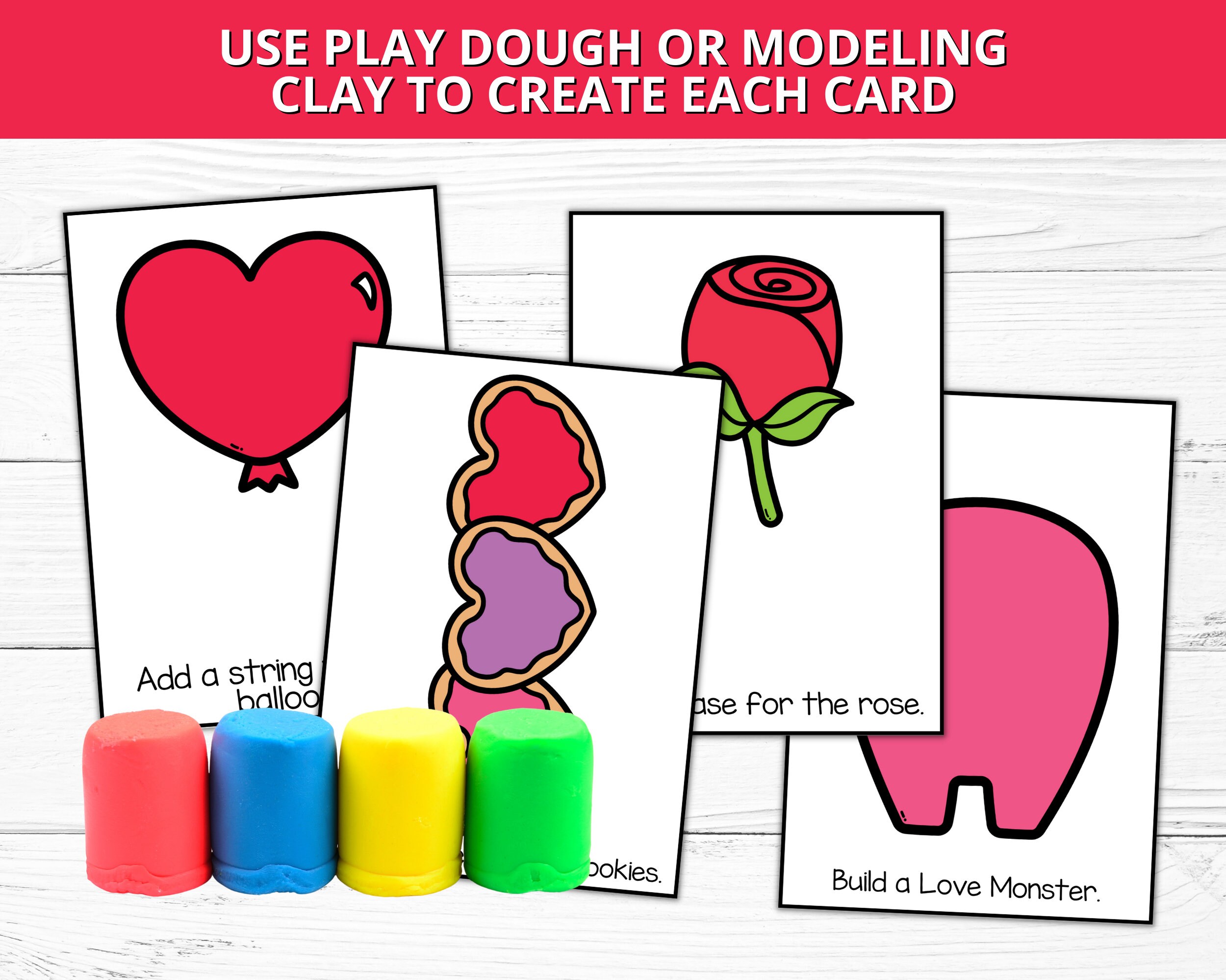Valentine Play Dough Mats, Valentines Day Activities, Preschool ...