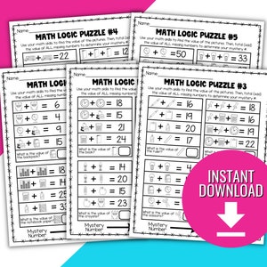 Back to School Math Logic Puzzle, Brain Teasers for Kids, Gifted and ...