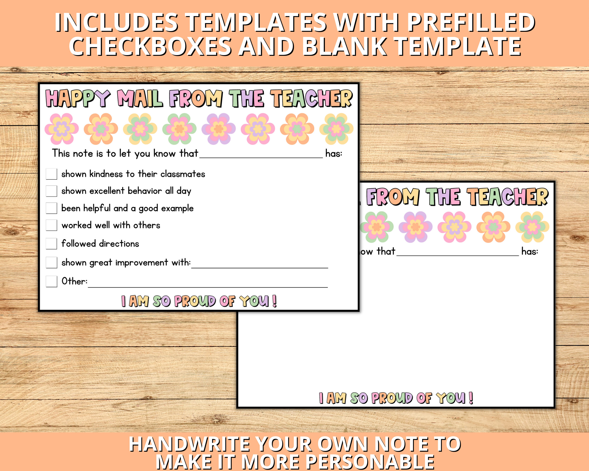 Happy Mail Teacher Communication Notes, Teacher Mail Cards, Note From ...