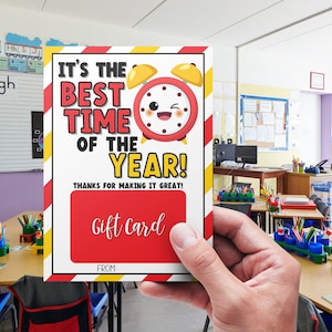 End of School Year Gift for Teachers Printable, Teacher Thank You Card ...