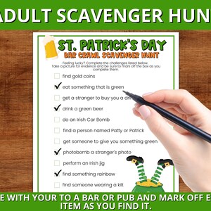 St. Patricks Day Drinking Game Bundle, St. Patrick's Day Adult ...