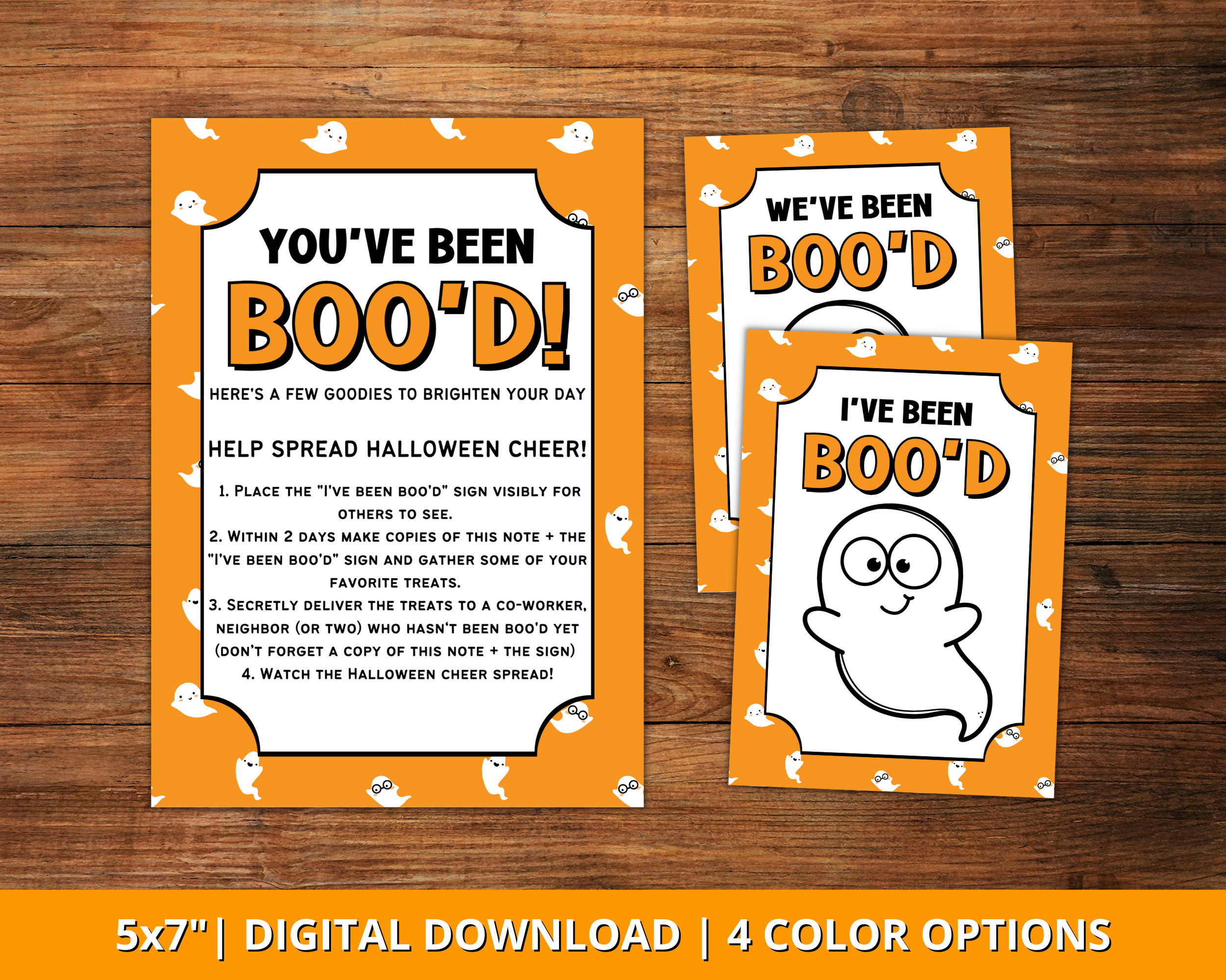 Halloween You've Been Boo'd Printable, You've Been Booed Tag, We've ...