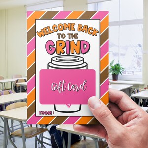 Back School Coffee Teacher Gift Card Holder, Back to School Teacher ...