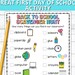 Back to School Scavenger Hunt, Classroom Scavenger Hunt Printable for ...