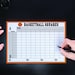 Printable Basketball Squares Game, Basketball Pool Grid, 100 Squares ...