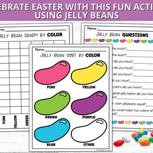Easter Jelly Bean Math Graphing Activity - Etsy
