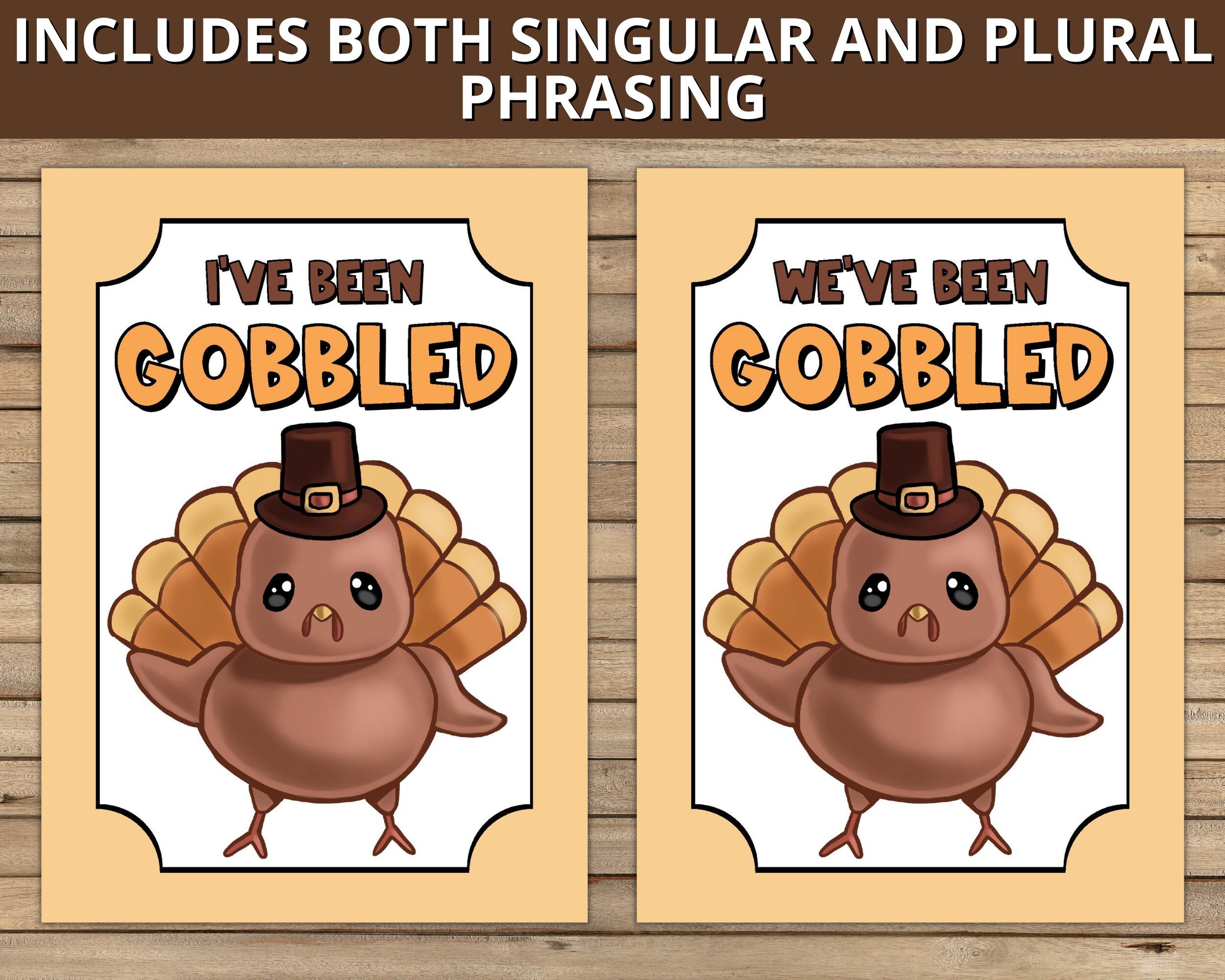 You've Been Gobbled Thanksgiving Activity, I've Been Gobbled ...