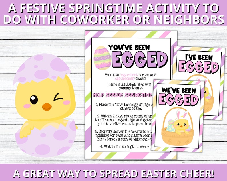 You've Been Egged Game, I've Been Egged Easter Game, Neighborhood ...