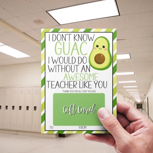 Teacher Appreciation Gift Card Holder, Teacher Appreciation Week ...