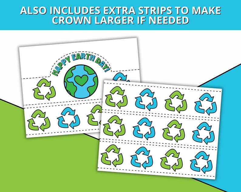 Earth Day Paper Crown Activity, Earth Day Hat, Earth Day Activity - Etsy