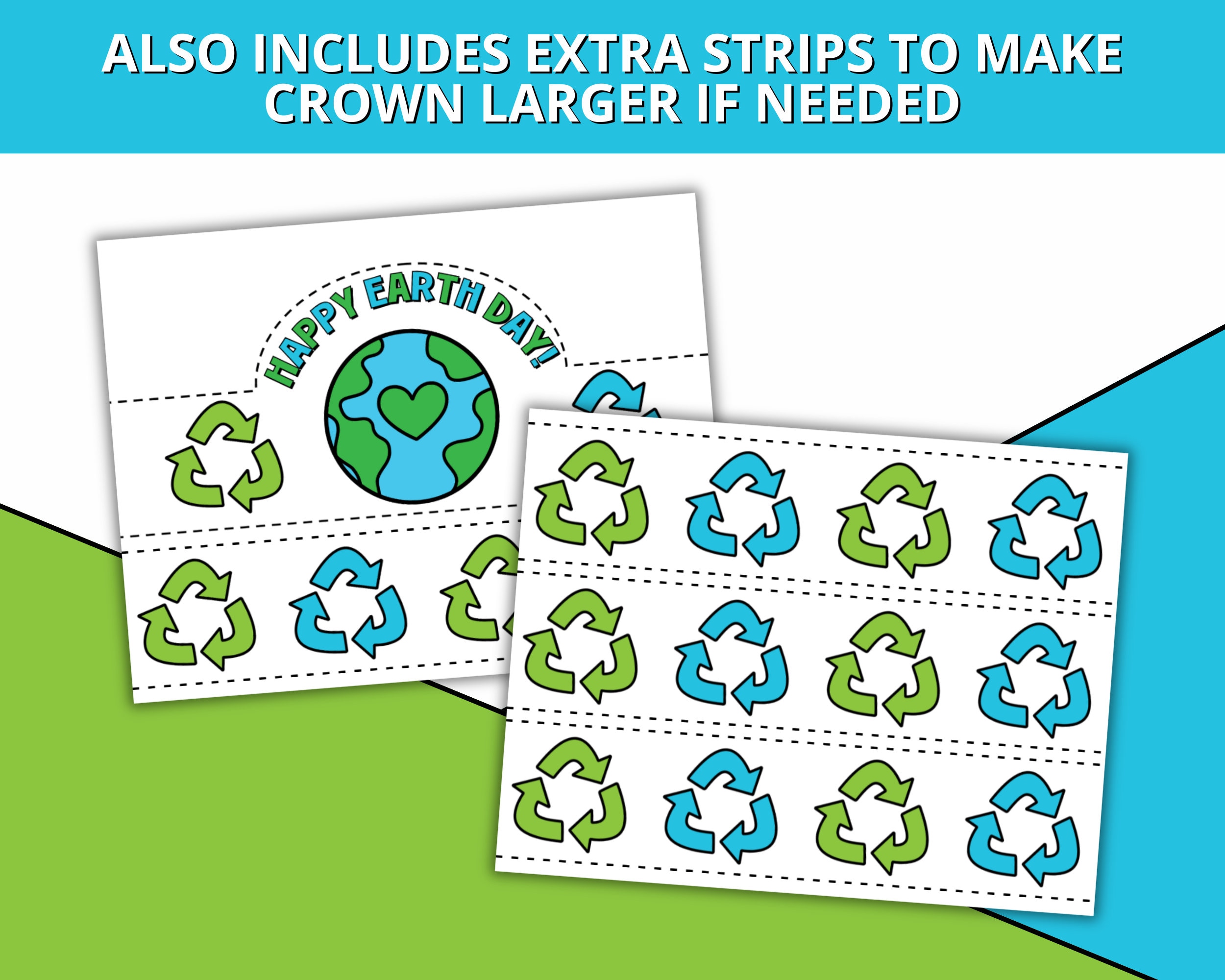 Earth Day Paper Crown Activity, Earth Day Hat, Earth Day Activity - Etsy