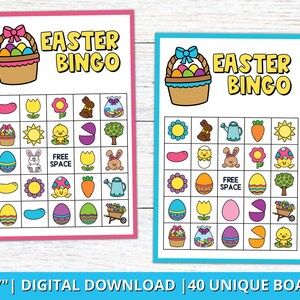 Easter Bingo Game, Easter Classroom Bingo, Easter Activity for Kids - Etsy
