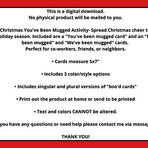 You've Been Mugged Holiday Game, I've Been Mugged Christmas Game ...