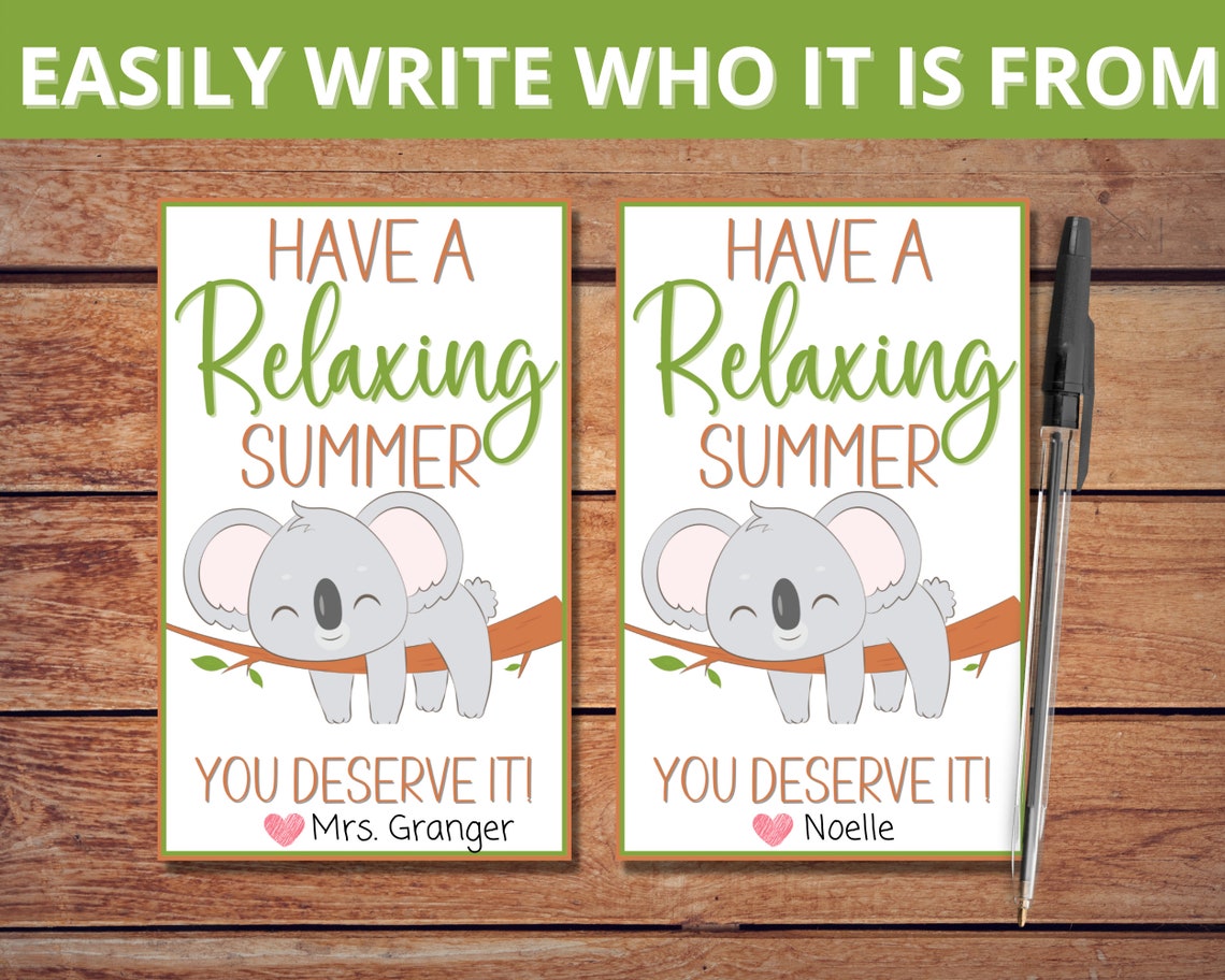 End of the Year Gift Tags for Students and Teachers End of - Etsy