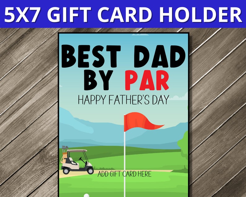 Father's Day Gift Card Holder Printable Best Dad by Par - Etsy