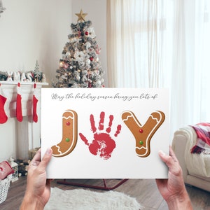 Christmas Handprint Art, Holiday Handprint Keepsake, Toddler Preschool ...