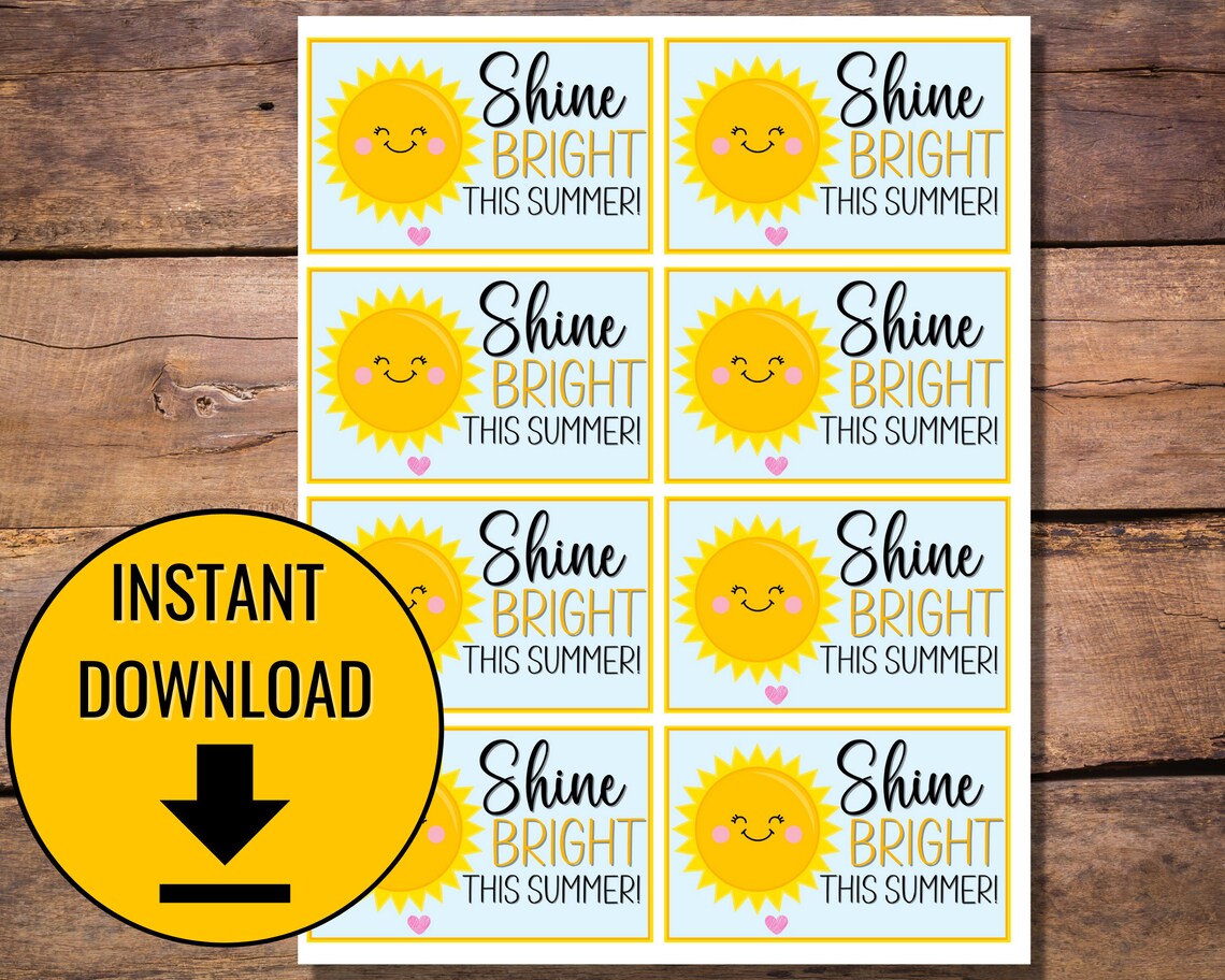 End of the Year Gift Tag for Students and Teachers Editable - Etsy