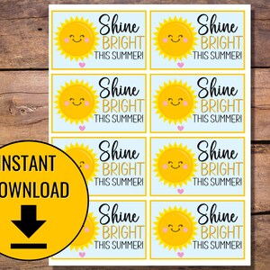 End of the Year Gift Tag for Students and Teachers, Editable Last Day ...