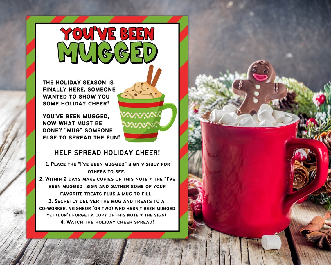 You've Been Mugged Holiday Game I've Been Mugged - Etsy