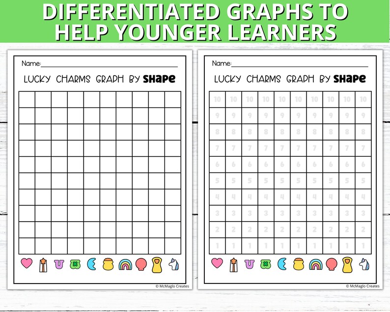 St. Patrick's Day Cereal Marshmallow Math Graphing Activity ...
