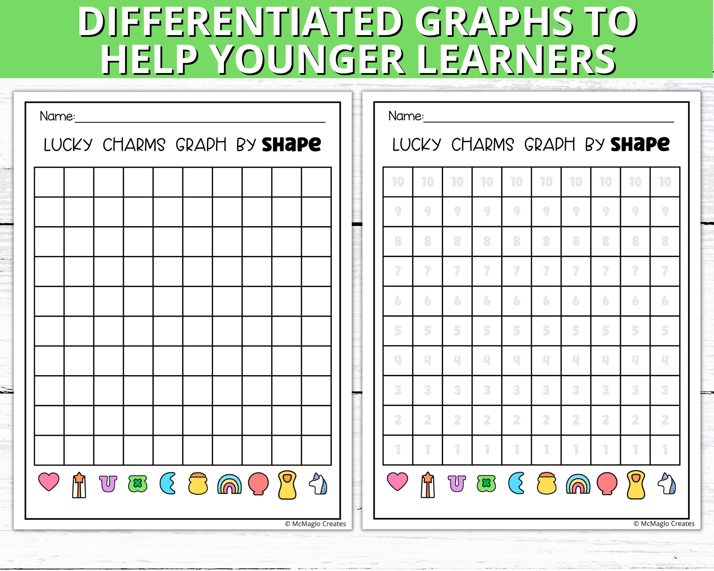 St. Patrick's Day Cereal Marshmallow Math Graphing Activity ...