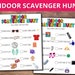 Indoor Scavenger Hunt, Scavenger Hunt Printable for Kids, Rainy Day ...