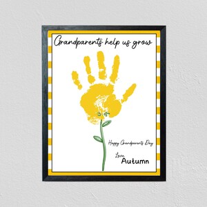 Grandparents Day Handprint Art, Grandparents Day Keepsake, Daycare ...