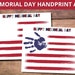 Flag Handprint Art for Memorial Day, Memorial Day Activities for Kids ...