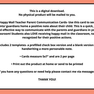 Happy Mail Teacher Communication Notes Teacher Mail Cards - Etsy